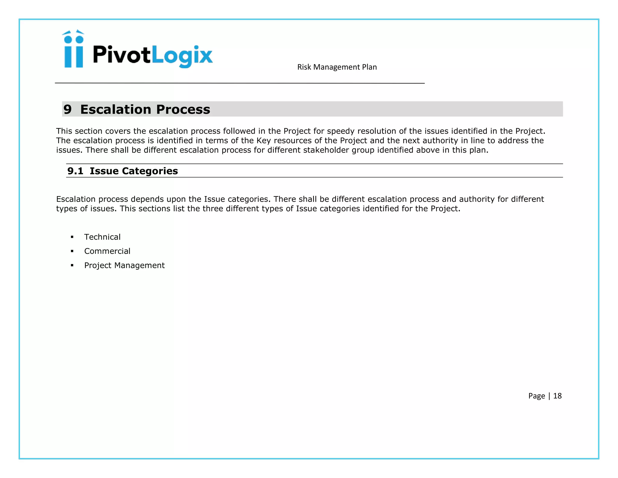 PMP - Risk Management plan & template | PDF