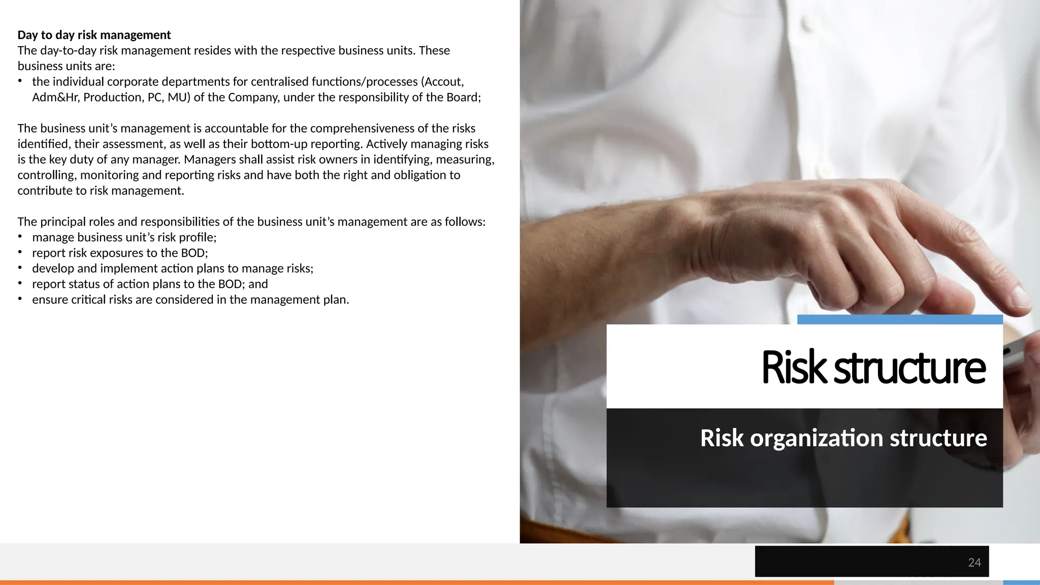 Risk management policy presentation pppt | PPTX