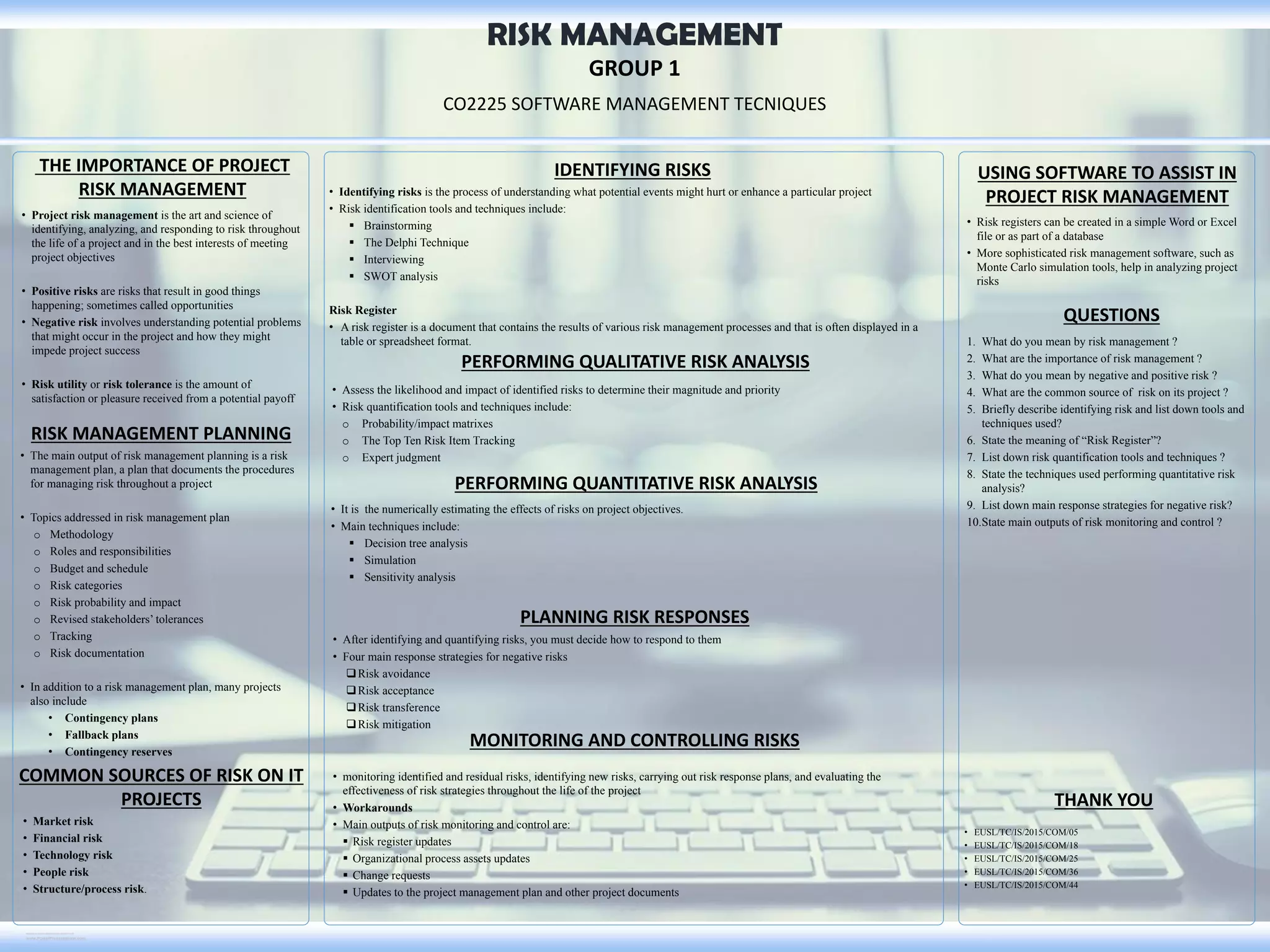Risk management poster | PDF