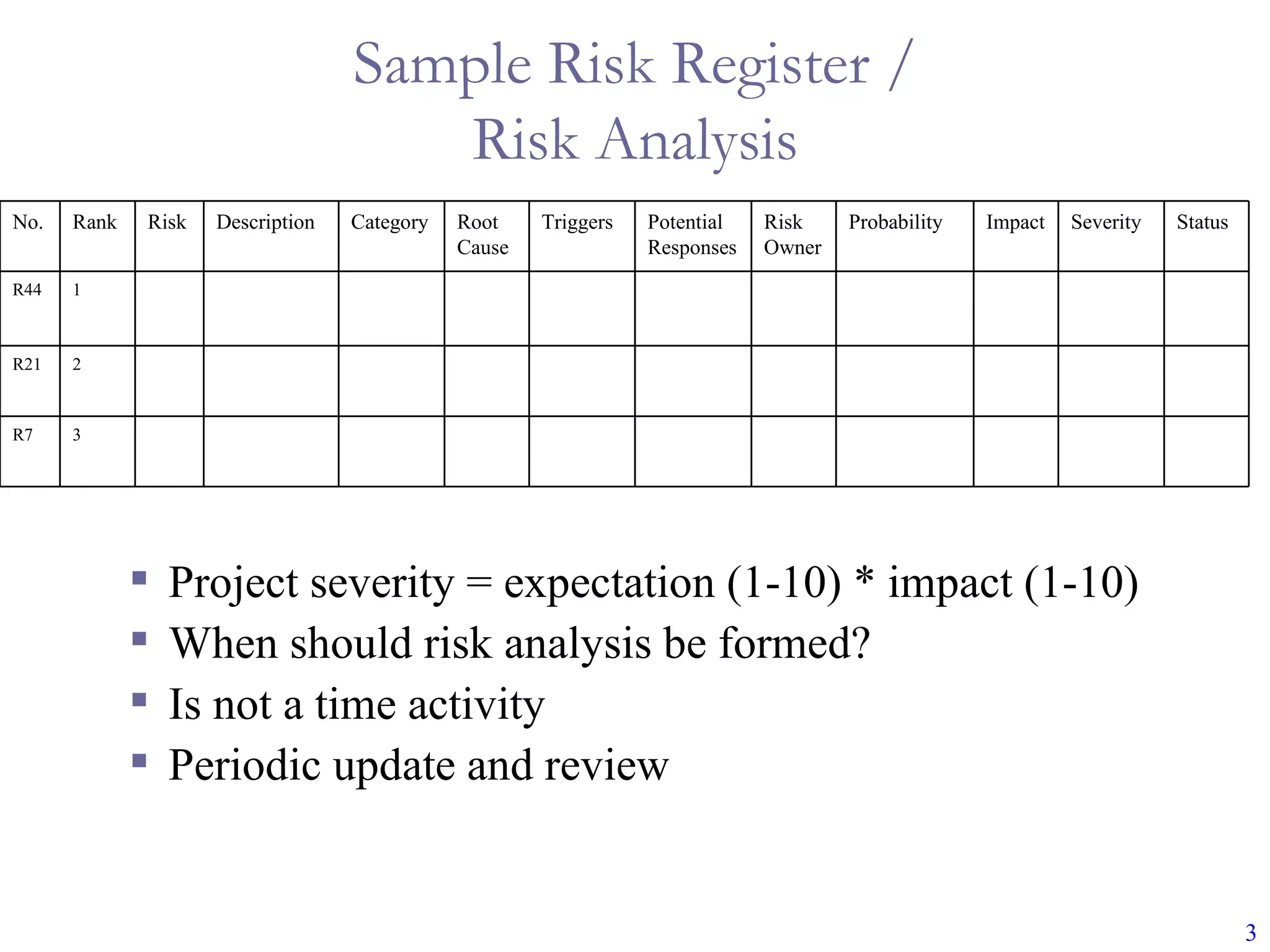 Risk Management | PPT | Business | Business and Finance