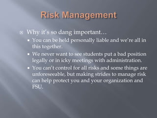 Risk management presentation | PPTX