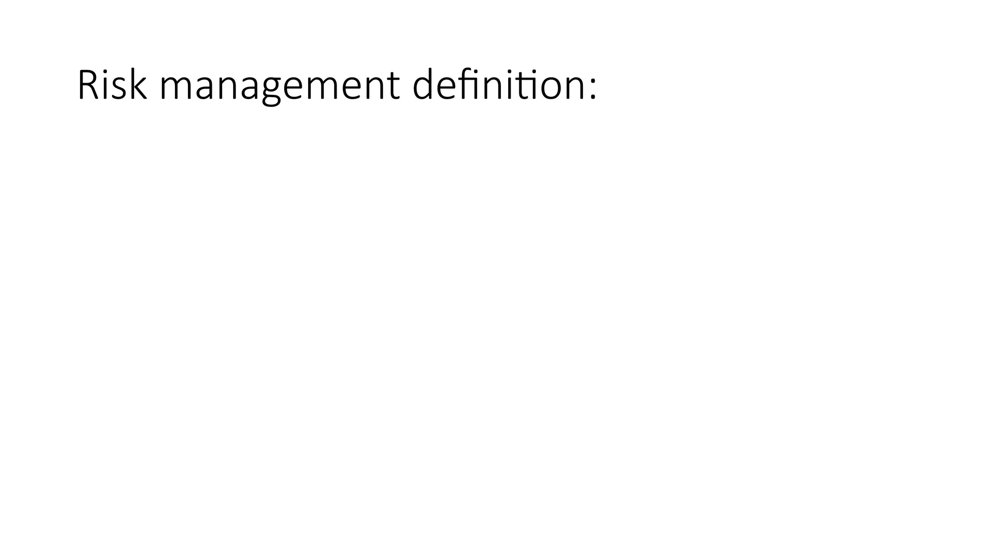 risk management principles in project management | PPTX