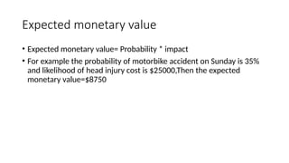 risk management principles in project management | PPTX
