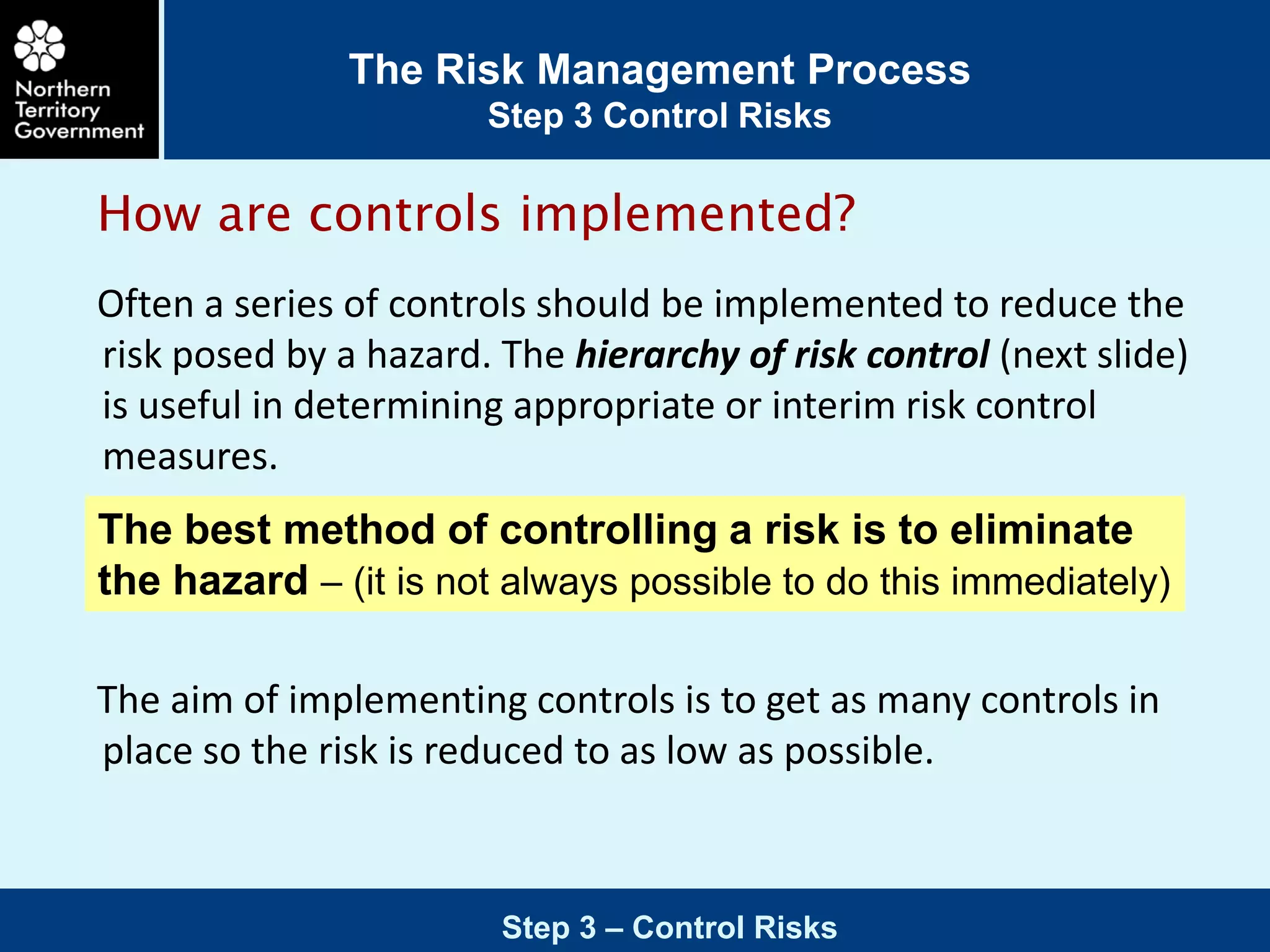 Risk Management Process | PDF