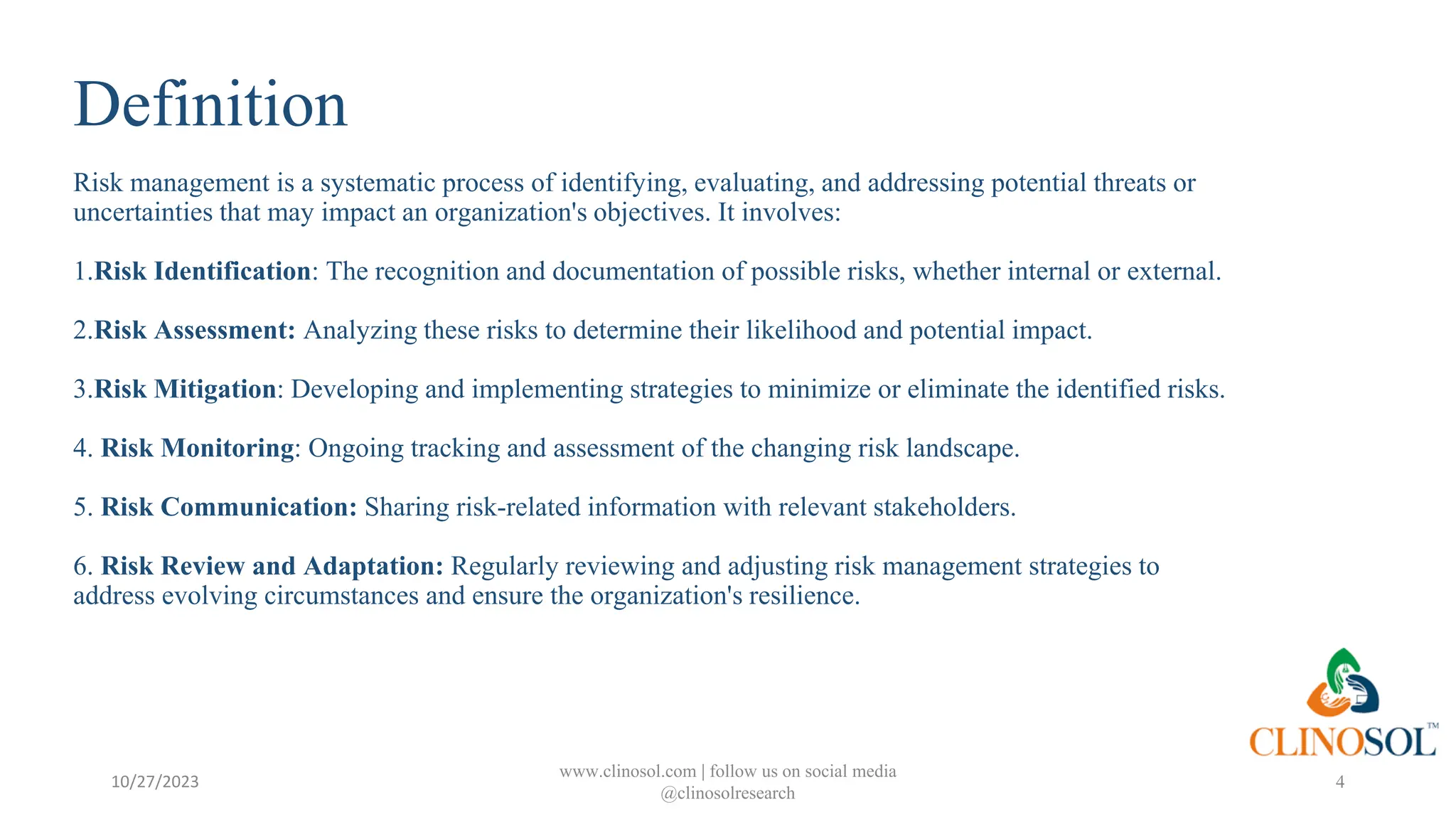 Risk management process | PDF