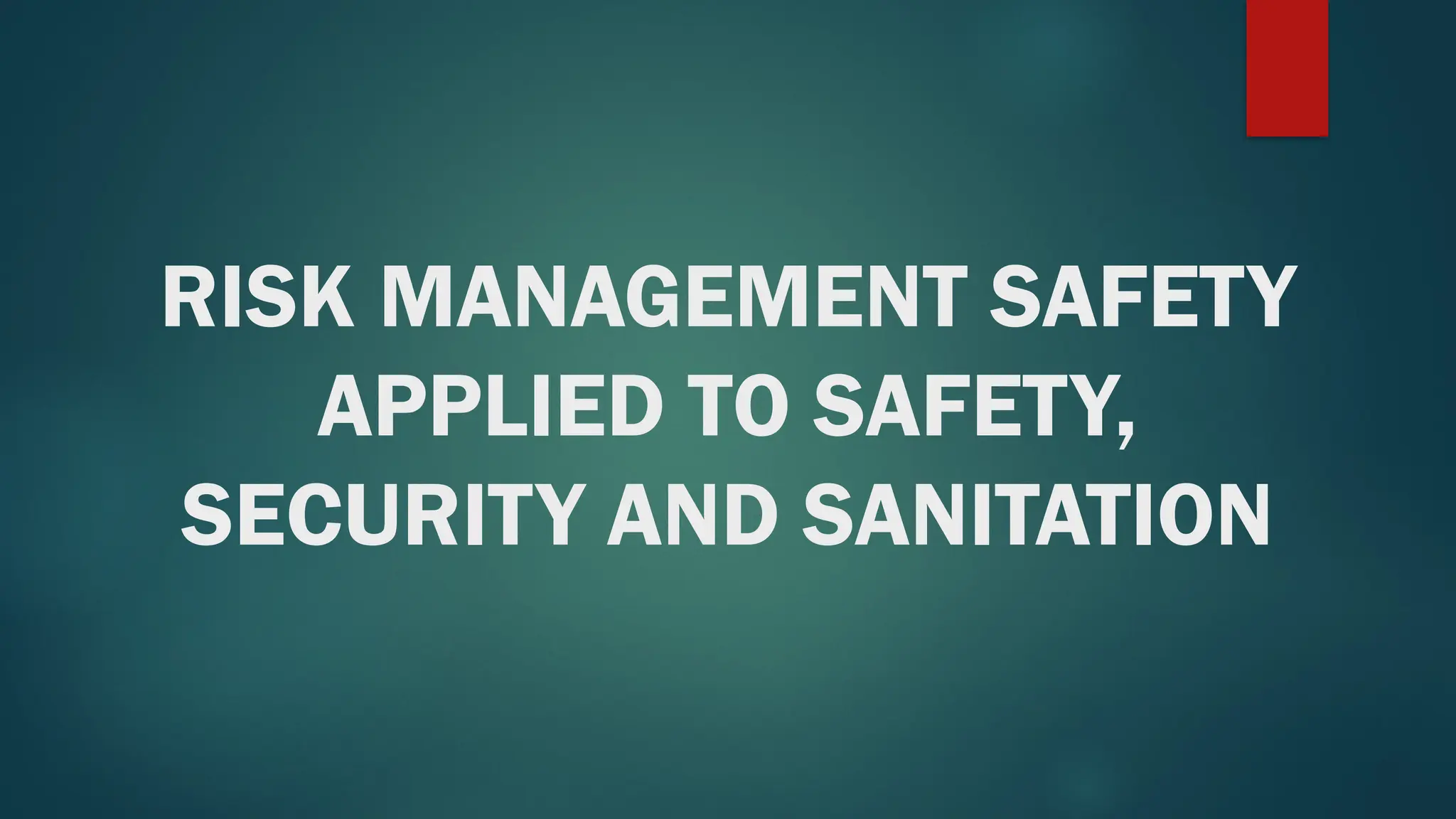 RISK MANAGEMENT SAFETY APPLIED TO SAFETY, SECURITY.pptx