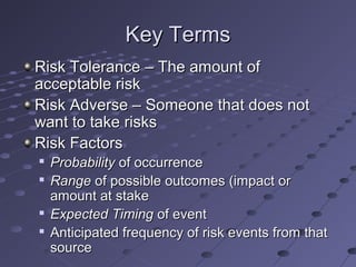 Risk managementslides | PPT
