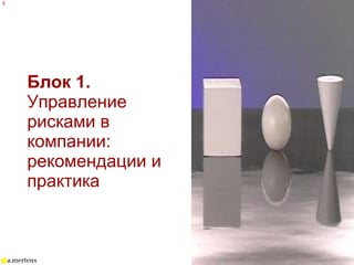 IFC Risk Management Seminar (Introductory Slides) | PPT