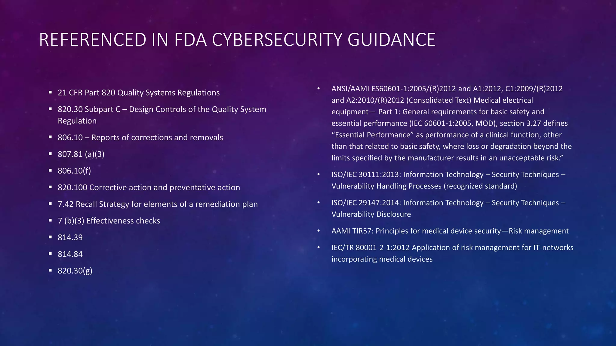 Understanding Risk Management & Cyber security Principles in Medical ...