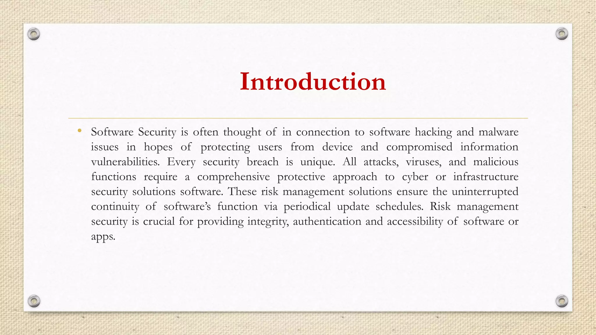 What are the Different Types of Software Security Solutions? | PPTX