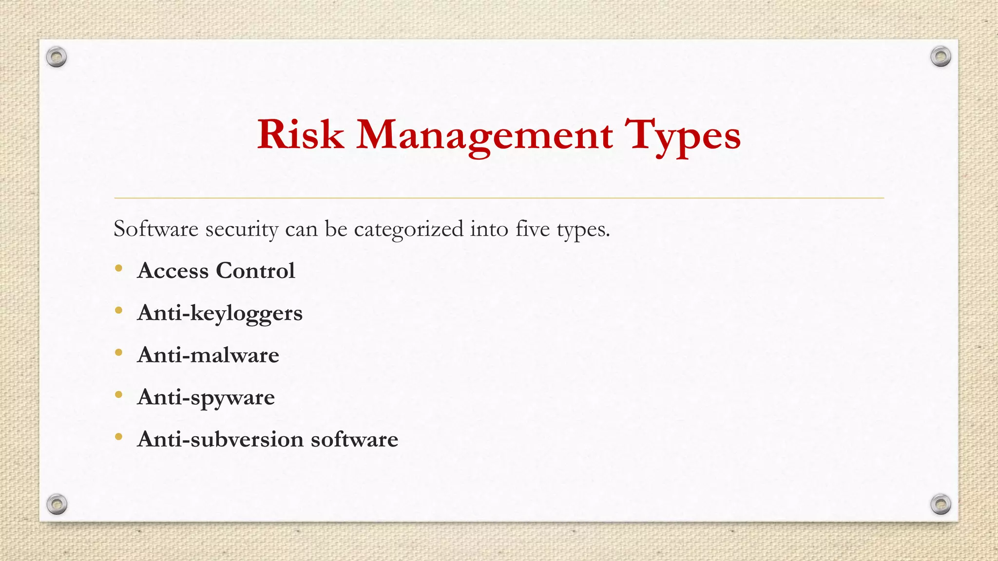 What are the Different Types of Software Security Solutions? | PPTX