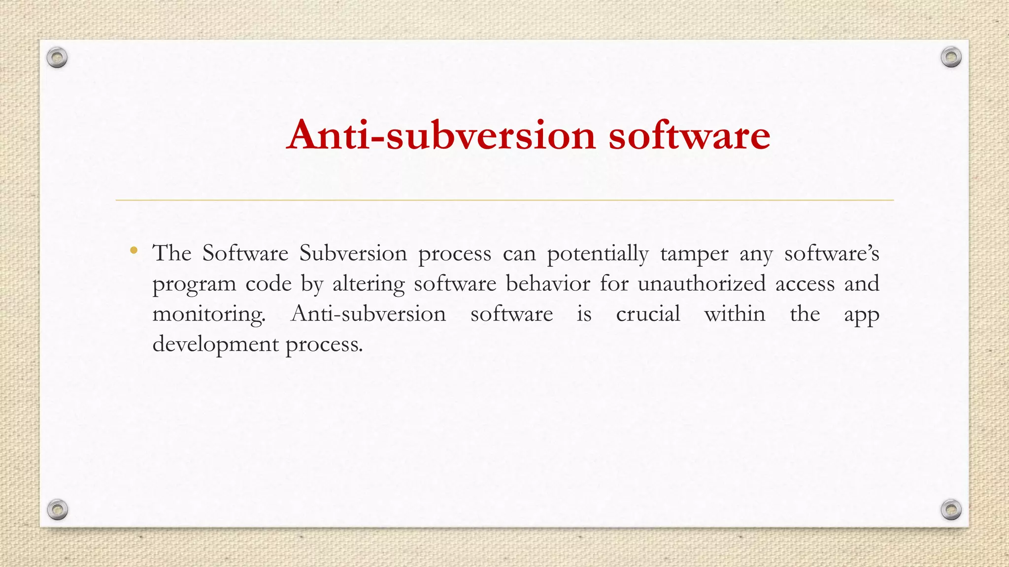 What are the Different Types of Software Security Solutions? | PPTX