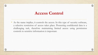 What are the Different Types of Software Security Solutions? | PPTX