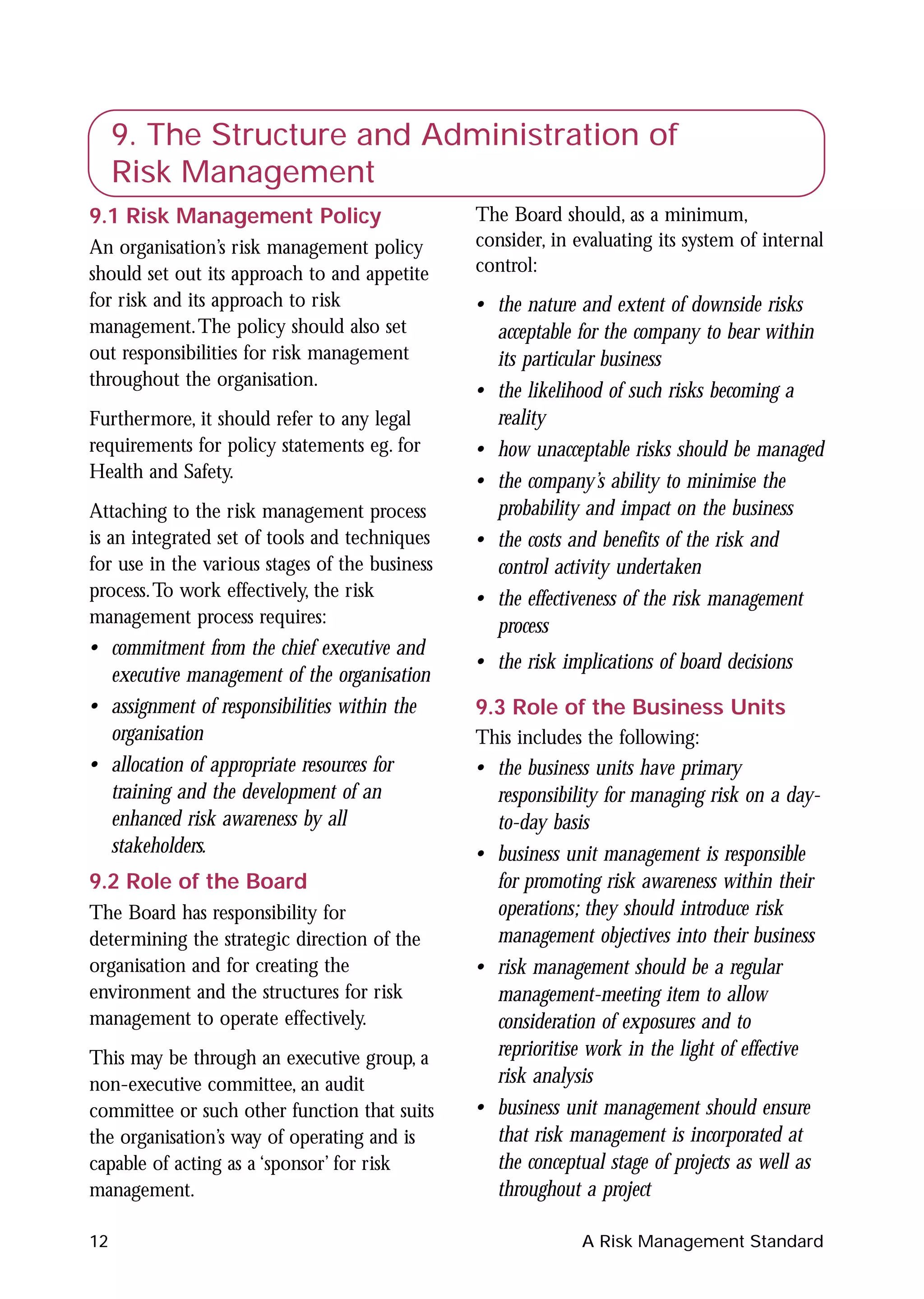 Risk management standard | PDF