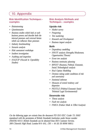 Risk management standard | PDF