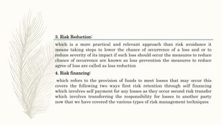 Risk management techniques | PPTX