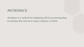 RISK MANAGEMENT TECHNIQUES in healthcare insurance.pptx