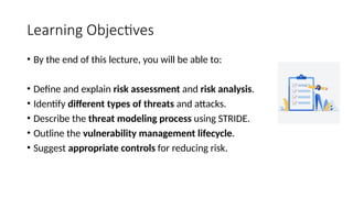 Risk Management & Threat Model in Cyber Security | PPTX