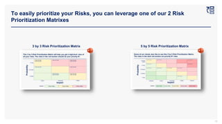 Risk Management Toolkit - Framework, Best Practices and Templates | PPTX