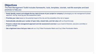 Risk Management Toolkit - Framework, Best Practices and Templates | PPTX