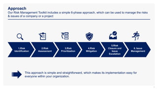 Risk Management Toolkit - Framework, Best Practices and Templates | PPTX