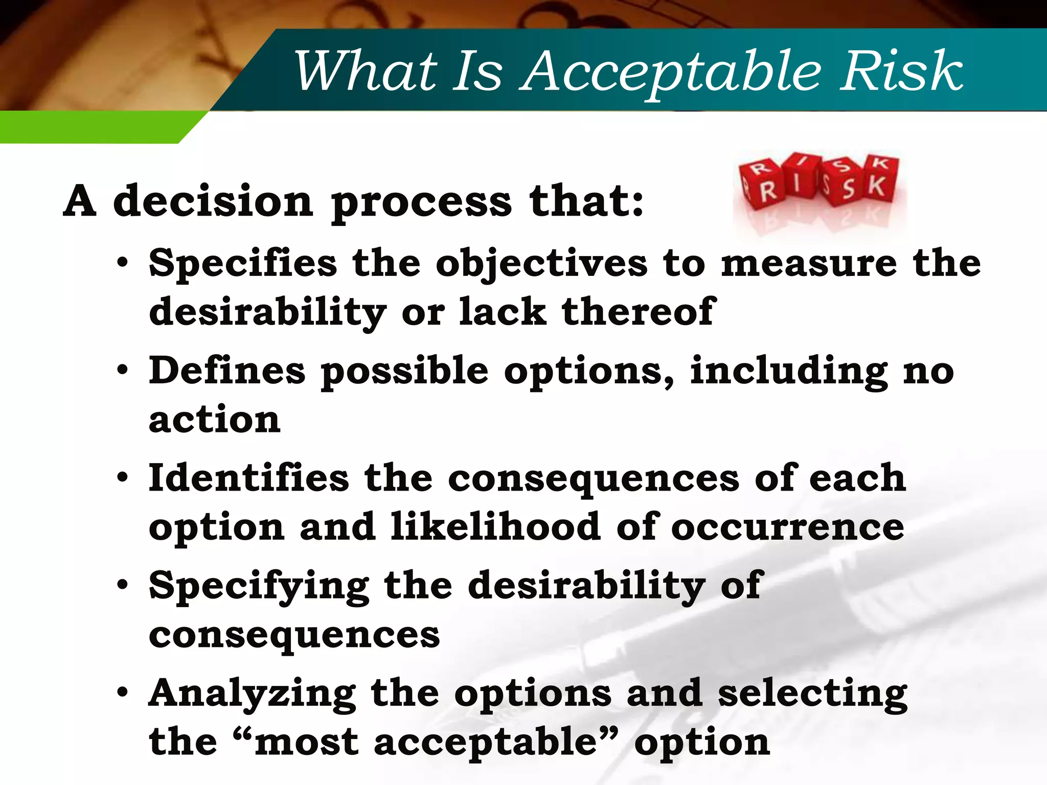 Risk Management Training | PPTX