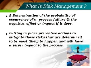 Risk Management Training | PPTX