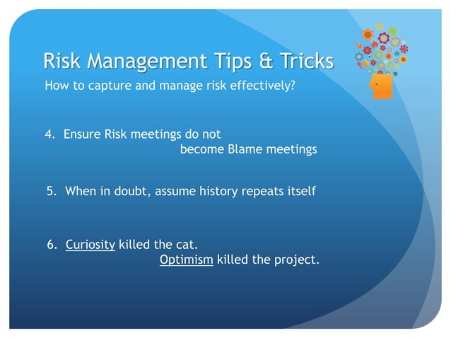 Software testing - Risk management | PPTX | Technology & Computing