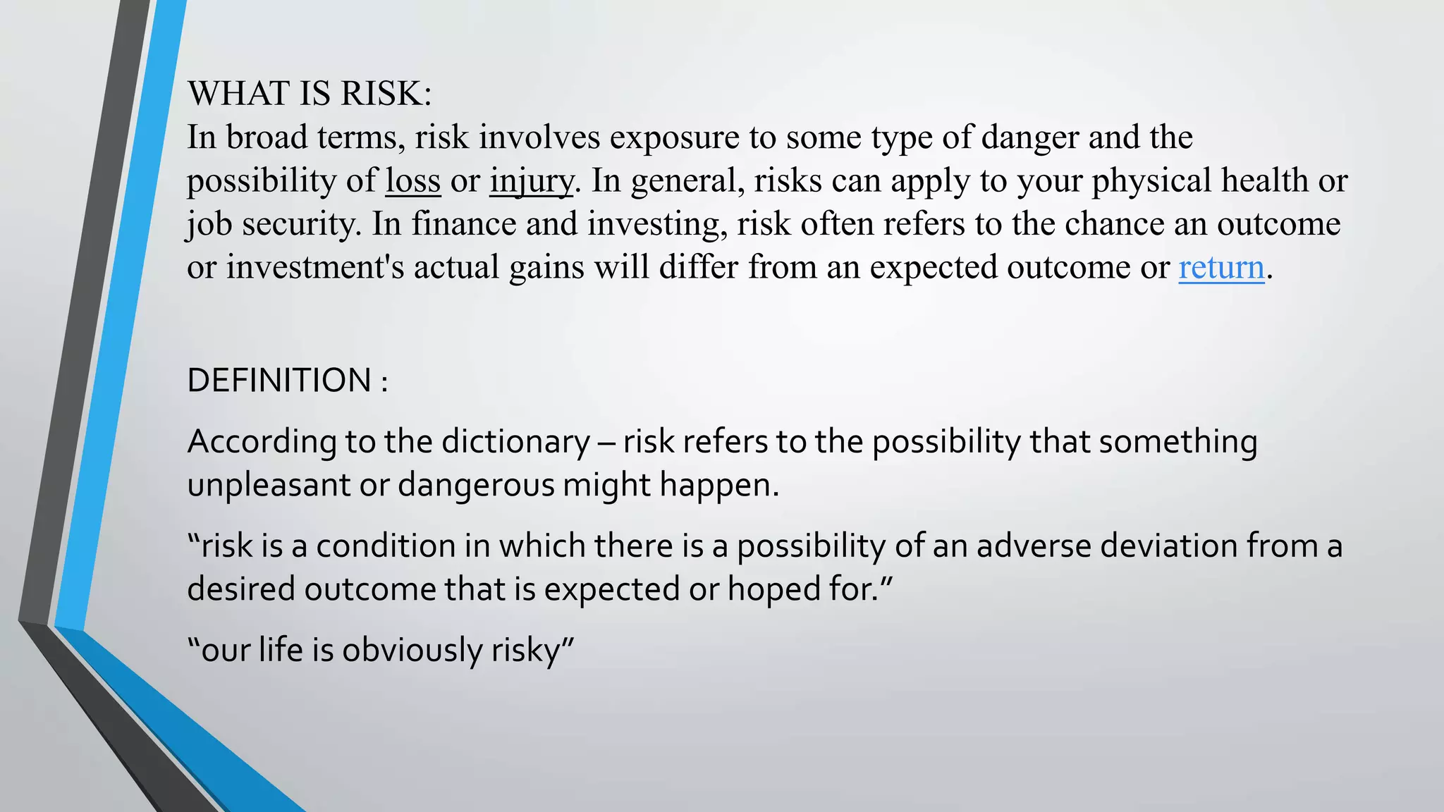 Risk managment | PPTX
