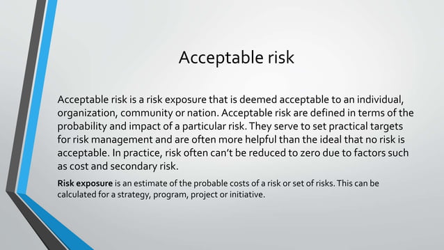 Risk managment | PPT