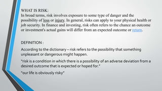 Risk managment | PPT