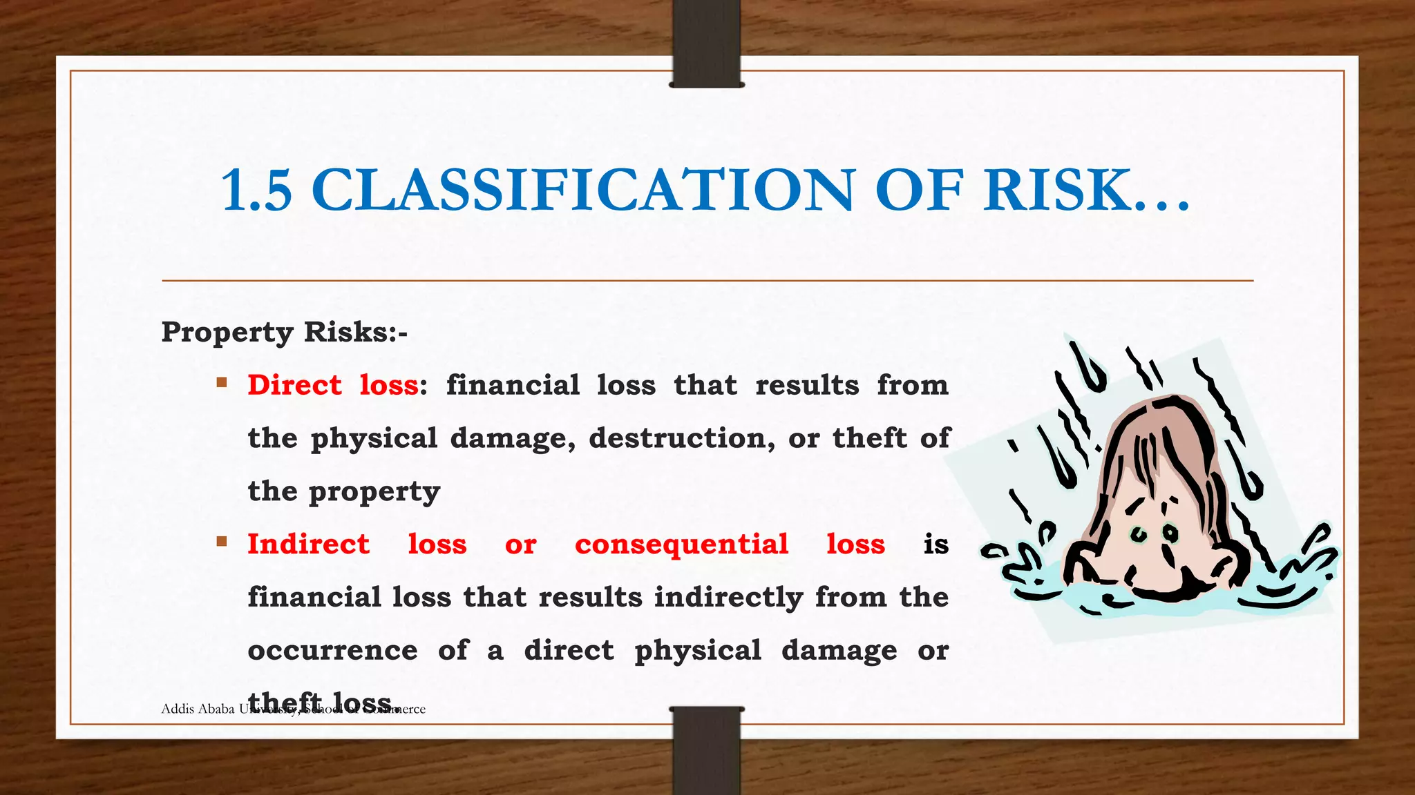 Risk managment and Insurance chap1-3 Addis Ababa University School of ...