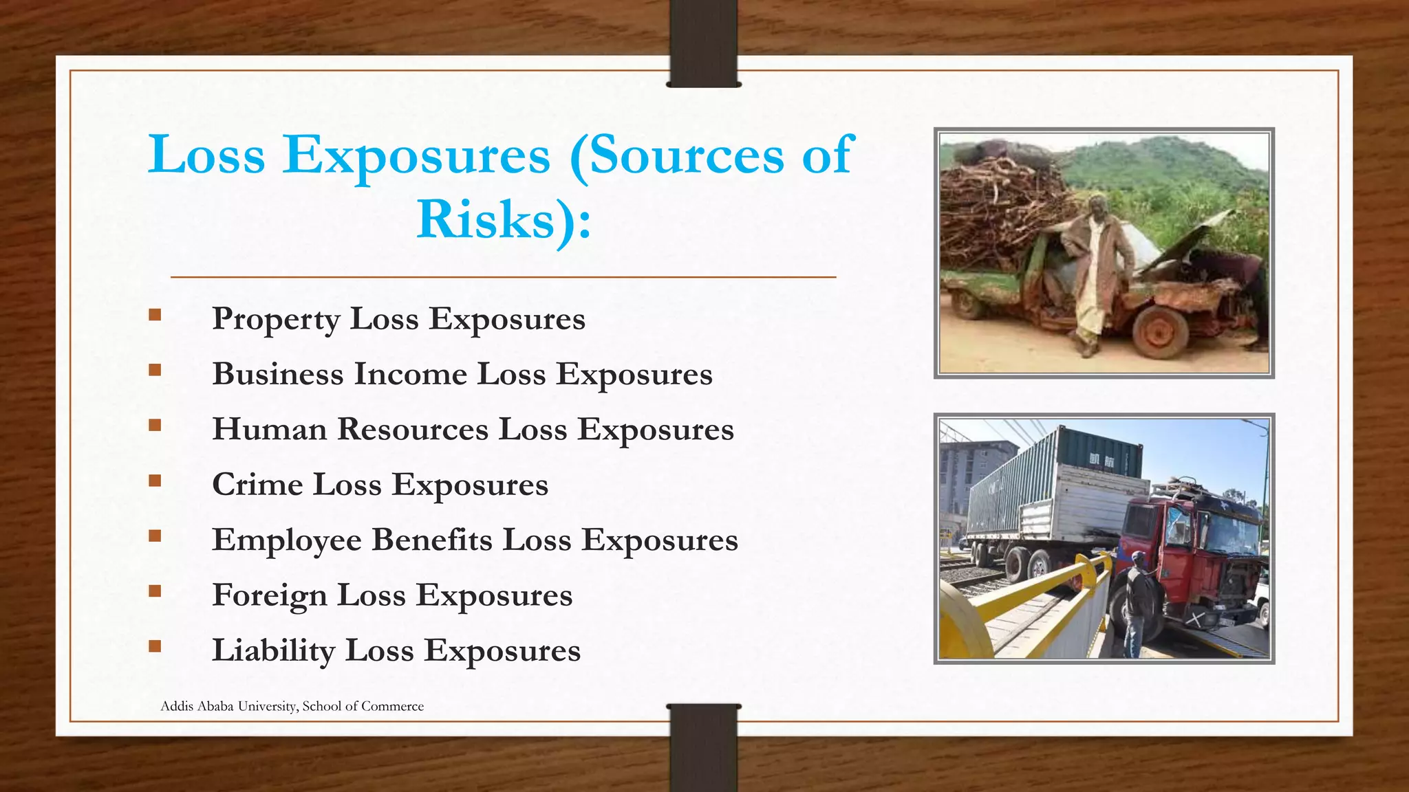 Risk managment and Insurance chap1-3 Addis Ababa University School of ...