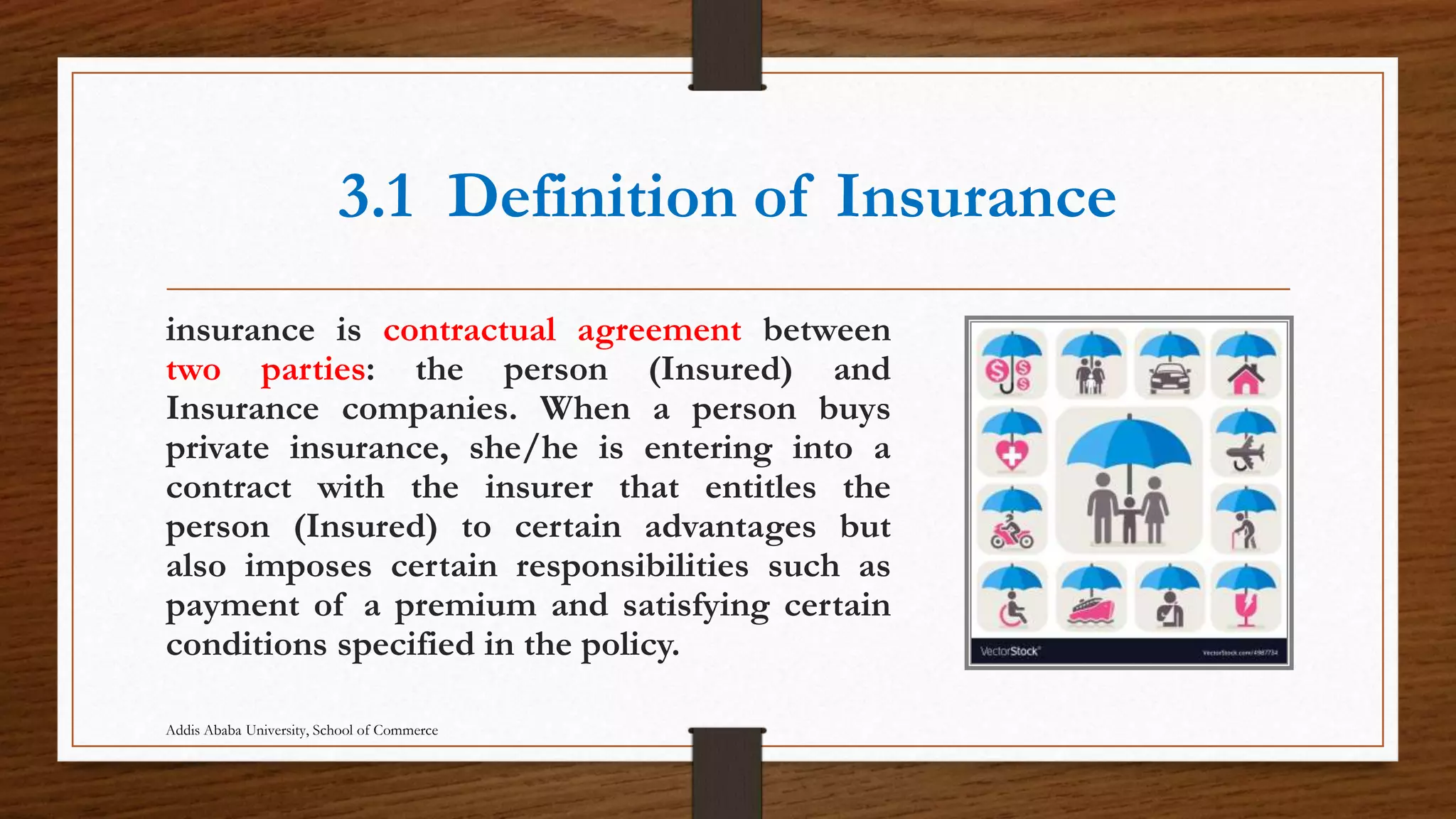 Risk managment and Insurance chap1-3 Addis Ababa University School of ...