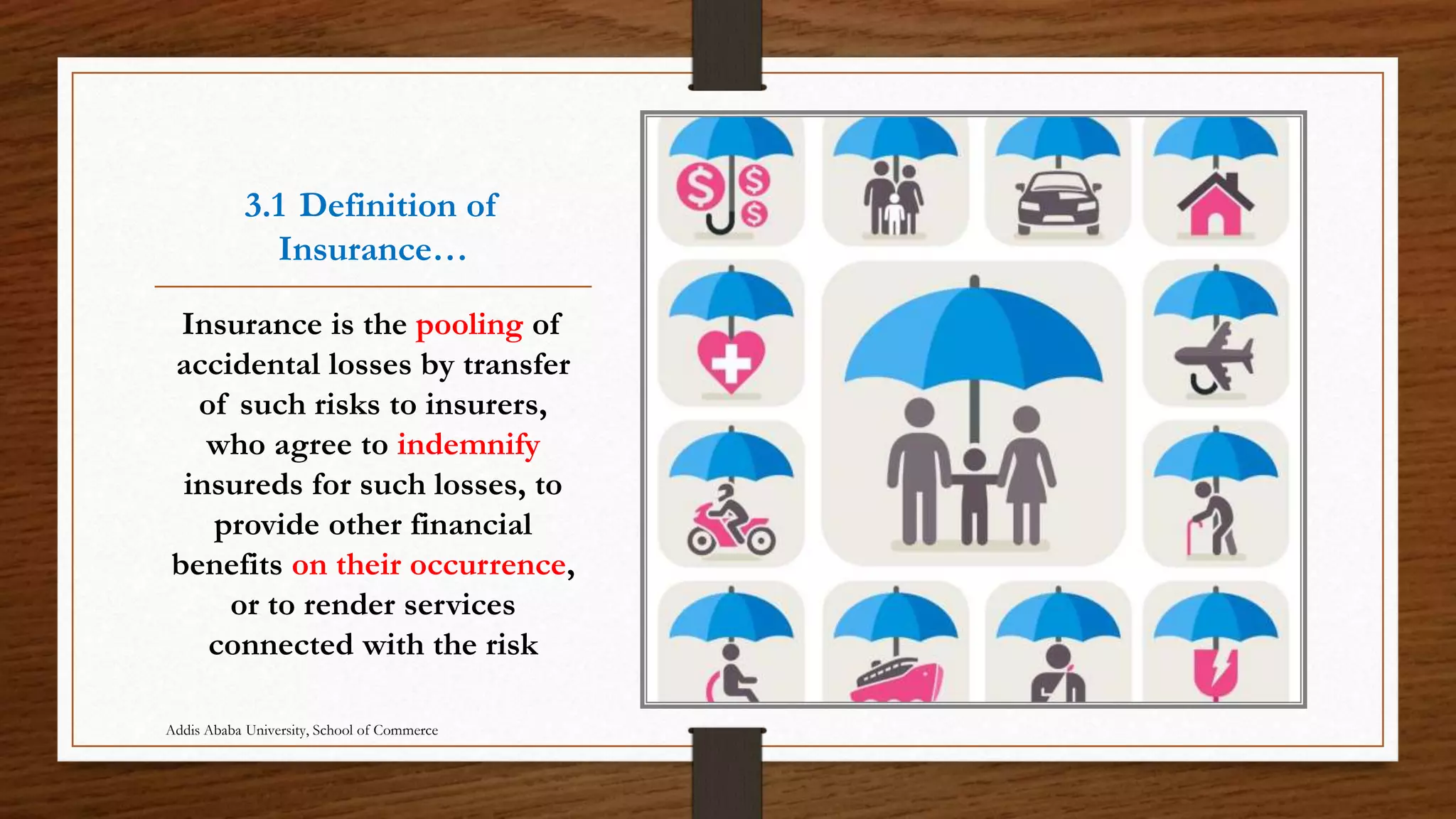 Risk managment and Insurance chap1-3 Addis Ababa University School of ...