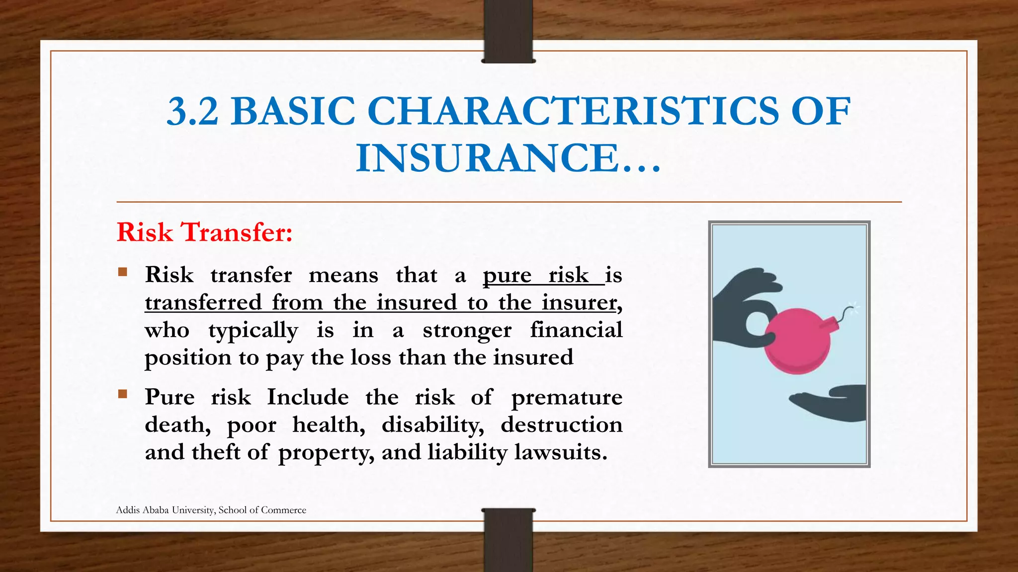 Risk managment and Insurance chap1-3 Addis Ababa University School of ...