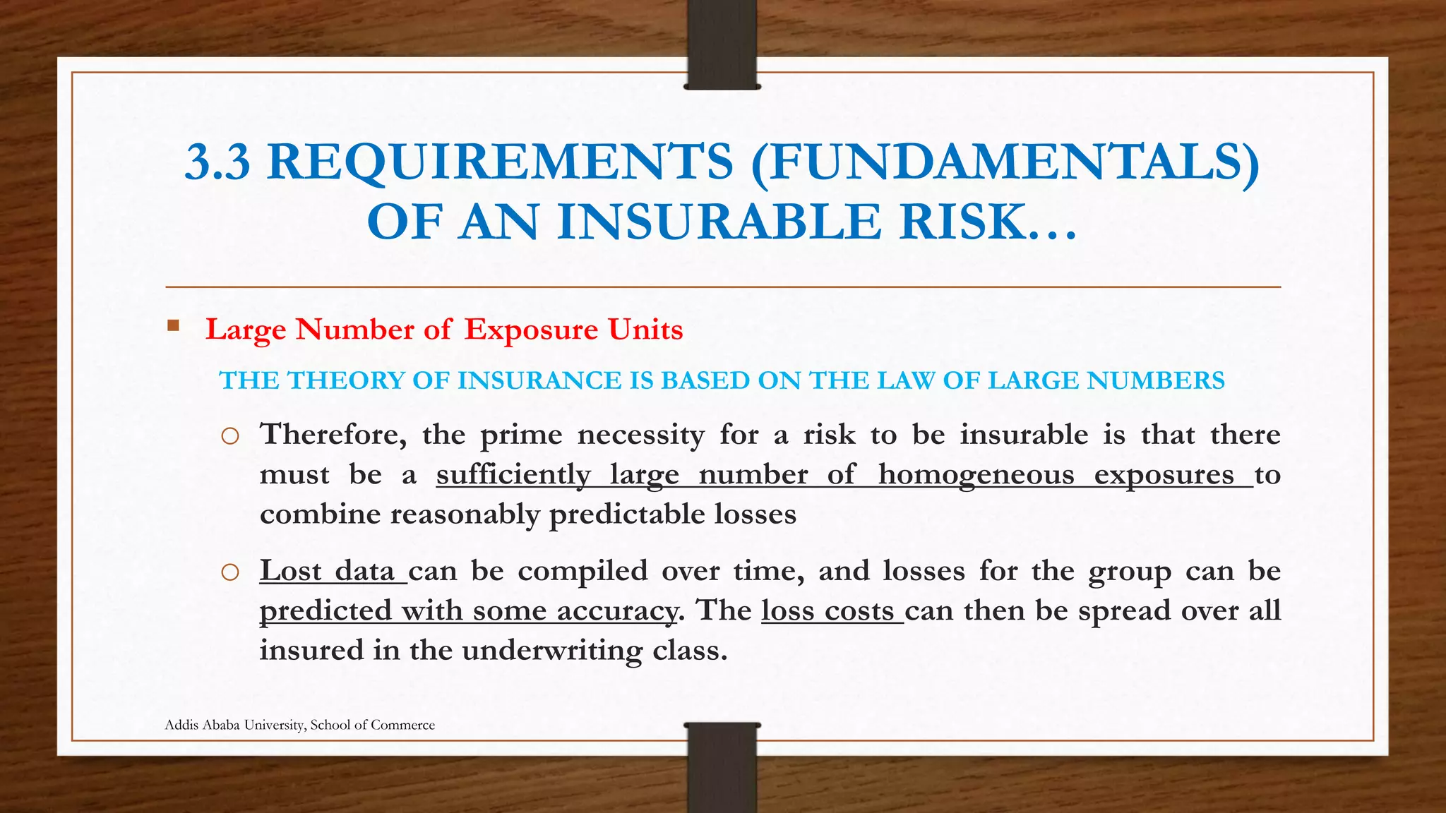 Risk managment and Insurance chap1-3 Addis Ababa University School of ...