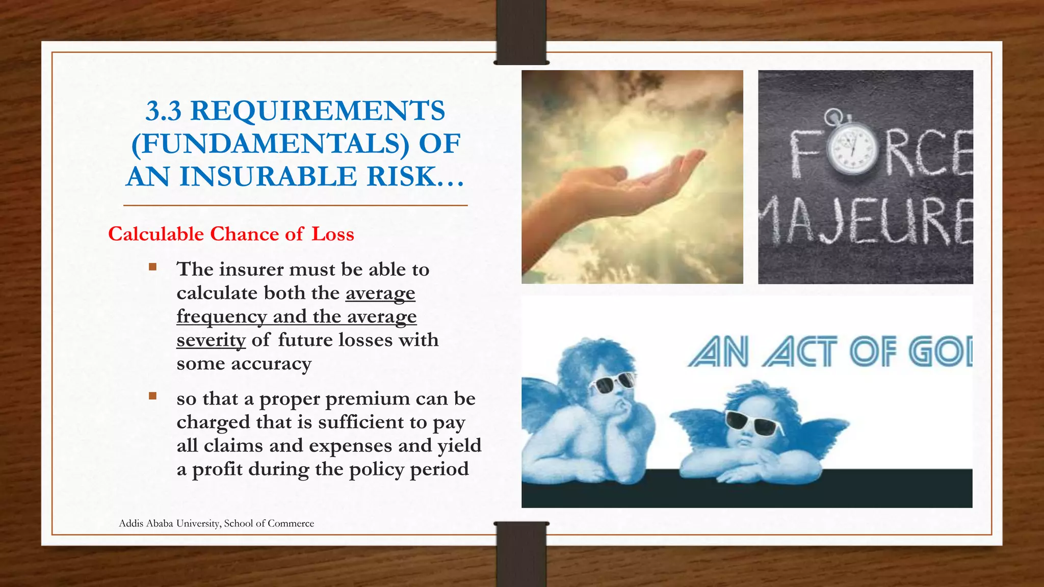 Risk managment and Insurance chap1-3 Addis Ababa University School of ...