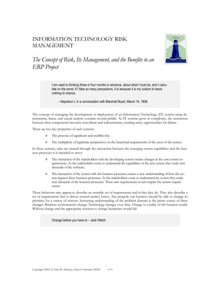 IT Risk managment combined | PDF