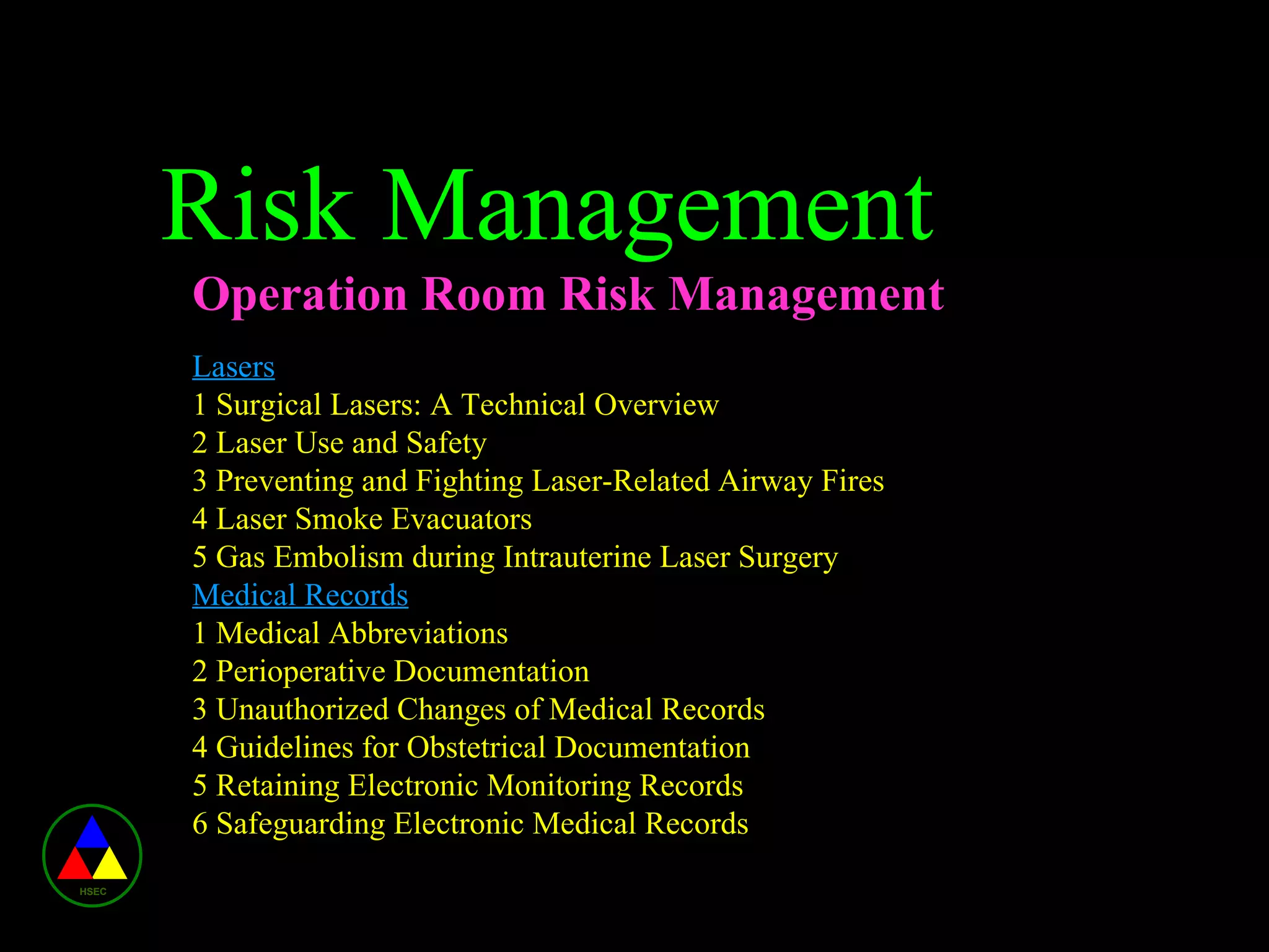 Risk management in Healthcare | PPS