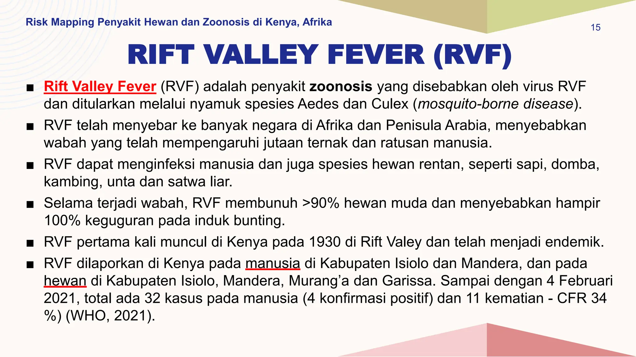 Risk mapping Penyakit Hewan dan Zoonosis di Kenya Afrika - 30 Januari ...
