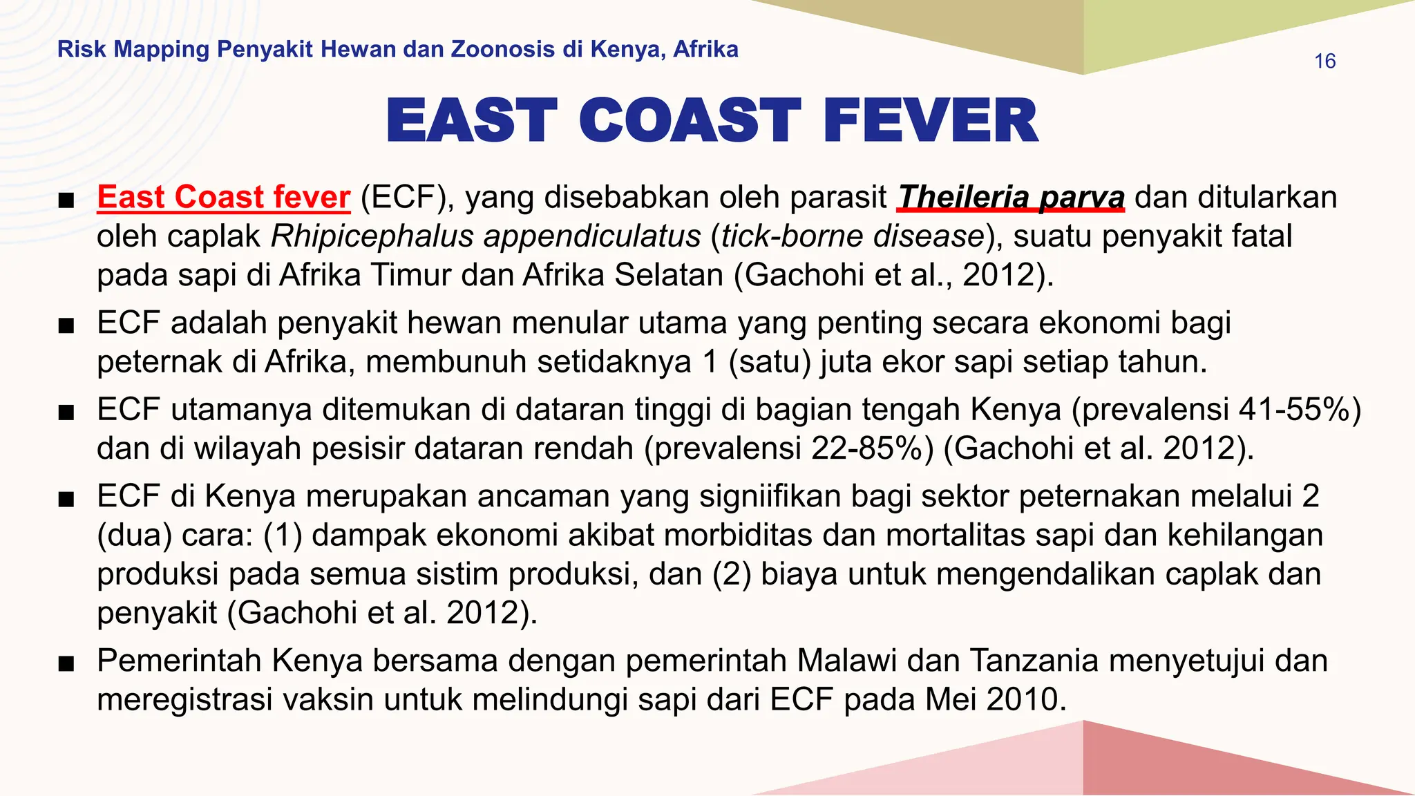 Risk mapping Penyakit Hewan dan Zoonosis di Kenya Afrika - 30 Januari ...