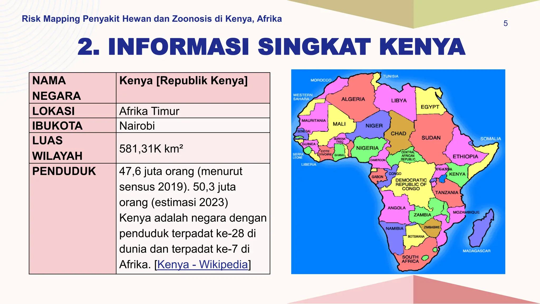 Risk mapping Penyakit Hewan dan Zoonosis di Kenya Afrika - 30 Januari ...