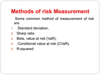 Risk measurement slide | PPTX