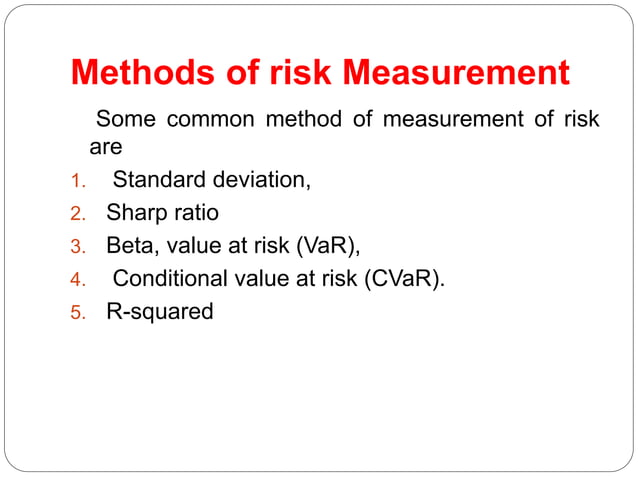 Risk measurement slide | PPTX