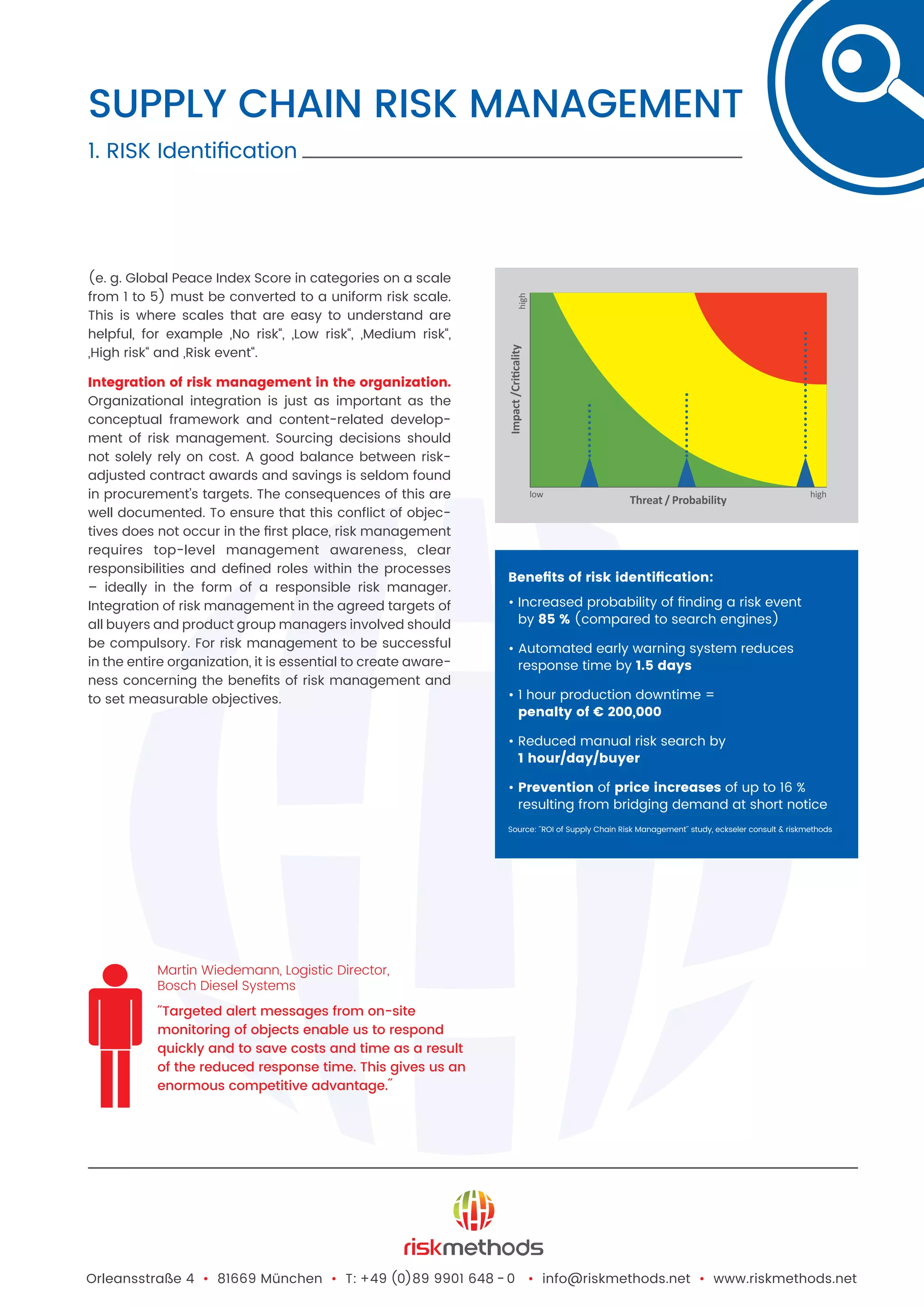 Supply Chain Risk Management Step 1: Risk Identification | PDF