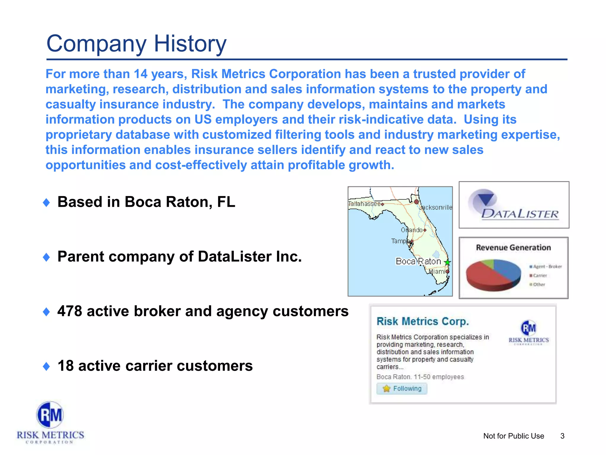 Risk Metrics Insurance360 API | PPT