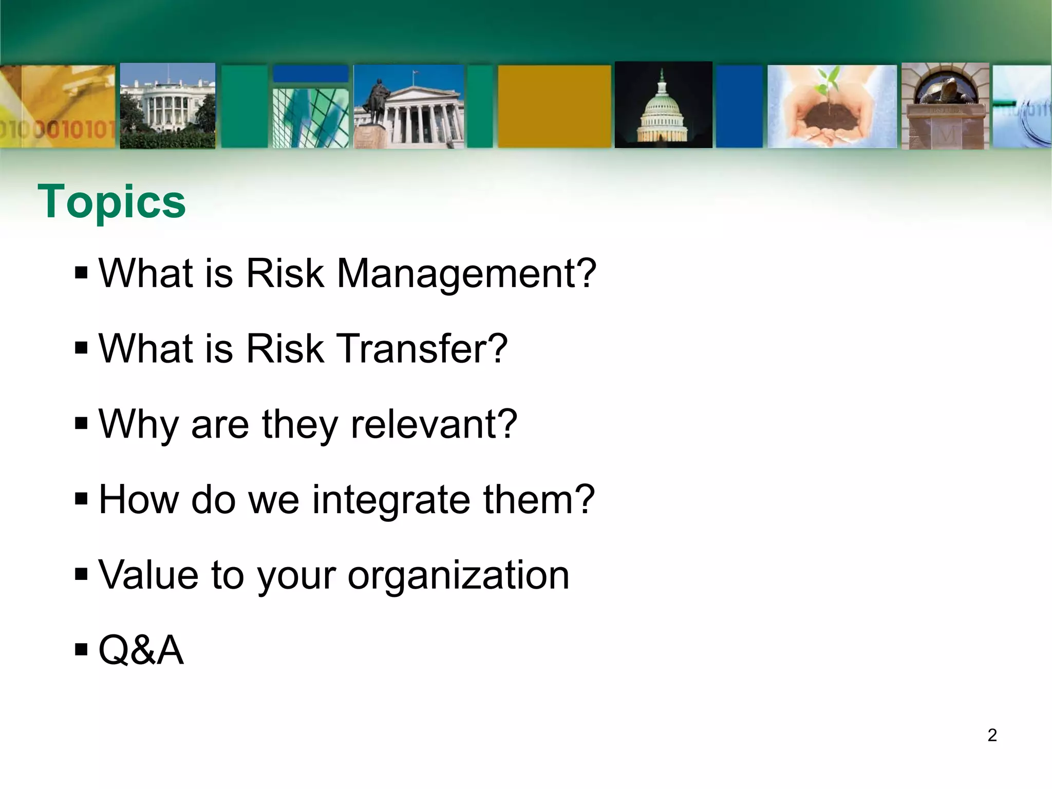 Risk Management and Risk Transfer | PDF