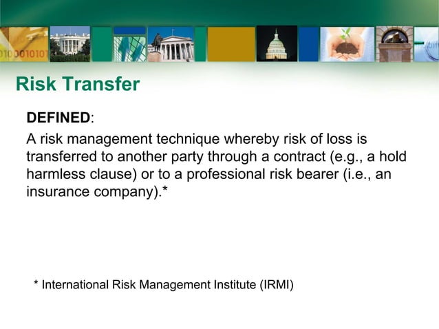 Risk Management and Risk Transfer | PDF | Business Administration ...