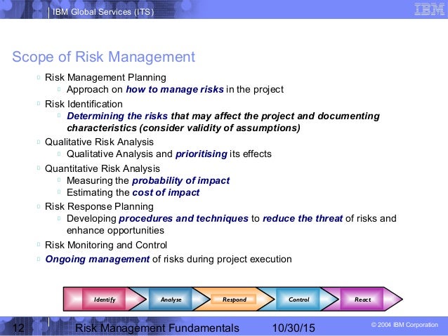 Risk mgmt